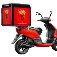 China Delivery Box LED Display P2.5 LED Motorcycle Take-out Delivery Food Box LED Screen Display for sale