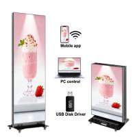 China Foldable LED Poster Display Screen/ Portable LED Poster Advertising Display Screen for sale