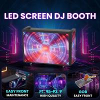 China LED DJ BOOTH,Six Folding Tavolo Dj Table Facade Led Display Screen for sale