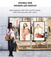 China Ultra Thin Double Side Indoor Hanging HD LED Video Wall Panel Display Screen for sale