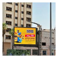 China P3.91 Full Color Indoor Double Sides Hanging led Display/ outdoor lamp pole LED display for sale