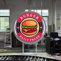 China P3 Round Screen Double Sided Circular Led Display for sale