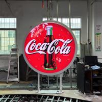 China P3 Round Screen Double Sided Circular Led Display for sale