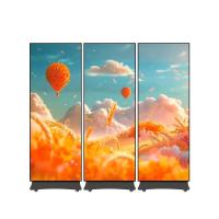 China Portable P2 LED Poster Display Stand Digital Signage for Retail Store Promotions for sale