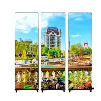 China Portable P2 LED Poster Display Stand Digital Signage for Retail Store Promotions for sale