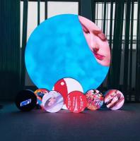 China Outdoor P4.28 Round LED display screen /Circle LED Logo Display for sale