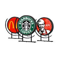 China Outdoor P4.28 Round LED display screen /Circle LED Logo Display for sale