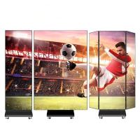 China Tri Fold Poster Led display Foldable led Screen Double Sided led dispaly for sale
