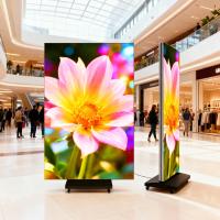 China Tri Fold Poster Led display Foldable led Screen Double Sided led dispaly for sale