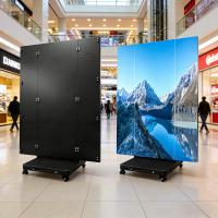 China Tri Fold Poster Led display Foldable led Screen Double Sided led dispaly for sale