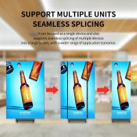China Tri Fold Poster Led display Foldable led Screen Double Sided led dispaly for sale