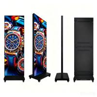China Dual-Sided Foldable LED Poster/Standing LED Advertising Screen for sale