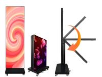 China Dual-Sided Foldable LED Poster/Standing LED Advertising Screen for sale
