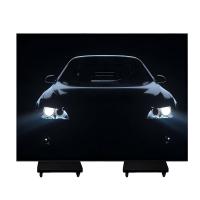 China Tri-fold LED Poster Display | Dual-Sided Foldable LED Standing Signage for sale