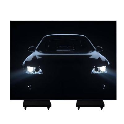 China Tri-fold LED Poster Display | Dual-Sided Foldable LED Standing Signage for sale