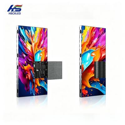 China HSCXLED Ultra-light and Ultra-thin Indoor P1.95 LED Video Wall Screen Double Sided LED Display for Commercial Advertising for sale