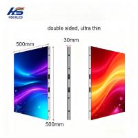 China HSCXLED Ultra-thin Double-sided LED Poster Displays 8K Resolution Double Sided LED screen for Shopping Malls/Airports for sale