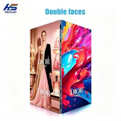 China HSCXLED 4K HD LED screen P1.95 Pixel Pitch Double-Sided LED Display Indoor Building Lobby LED Video Walls Display Screen for sale