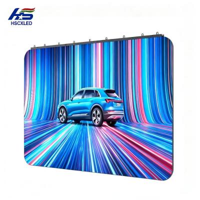 China HSCXLED Full color HD Digital Signage Window Led Video Display Dual LED Screen Double Side ultra Thin Design Hanging Display for sale