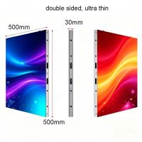 China HSCXLED Indoor Hot Sale P1.5 Double Side Hanging Digital Signage High Brightness Window Shop Double-sided LED Ultra Thin Display for sale
