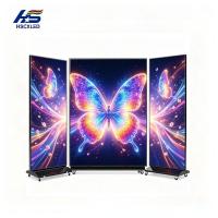 China HSCXLED Foldable P2.5 GOB Poster LED Screen Stand LED Display Double-sided Led Poster Screen for Shopping Mall for sale