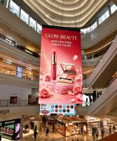 China HSCXLED Ultra Slim High Brightness Double Sided Window LED Screen Ceiling Hanging Digital Advertising Shopping Mall LED Display for sale