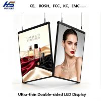 China HSCXLED Double Sided High Brightness Hanging Window Ultra-Thin LED Screen Retail Store Advertising Digital Signage LED display for sale