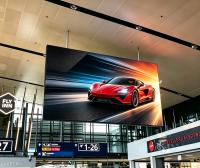 China HSCXLED Ultra-thin Double-sided led screen Hanging led display 3000-nit High-brightness Poster Display for sale