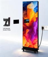 China HSCXLED All in one Led Display Indoor Advertising Poster Screen Double side Digital Business Led Poster for Trade Show/Store for sale