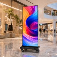 China HSCXLED All in one Led Display Indoor Advertising Poster Screen Double side Digital Business Led Poster for Trade Show/Store for sale