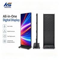 China HSCXLED All in one Led Display Indoor Advertising Poster Screen Double side Digital Business Led Poster for Trade Show/Store for sale