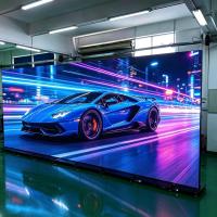 China HSCXLED Tri-Fold LED Poster Display Foldable LED Advertising Screen for Indoor Commercial Use for sale