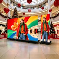 China Foldable LED Poster Display/Ultra-slim poster screen for sale