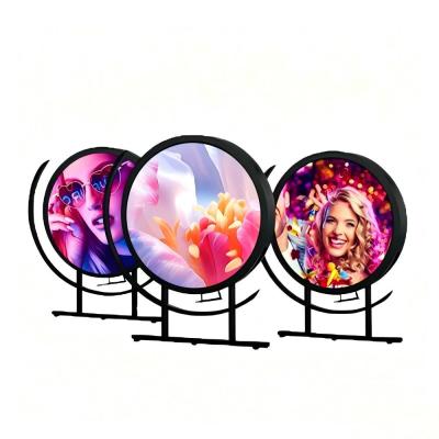China Double sided round logo led sign display |Circle LED Sign for sale