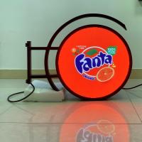 China Double sided round logo led sign display |Circle LED Sign for sale