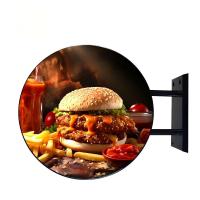 China Double sided round logo led sign display |Circle LED Sign for sale