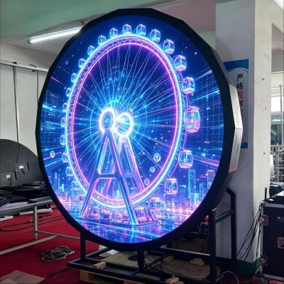 China P3 Custom Round LED Display/ Outdoor Round LED Screen for sale