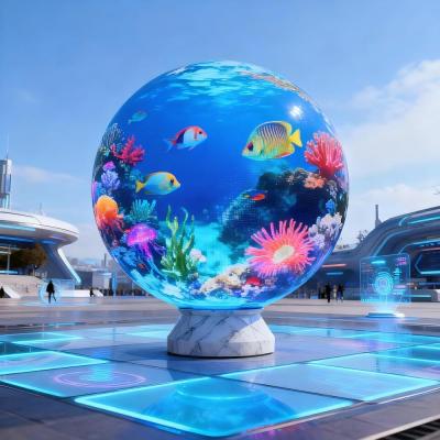China LED Sphere Screen /spherical LED display screen for sale