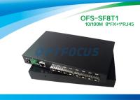 China 8 Port SFP 100M Fiber Optic Ethernet Switch 1 RJ45 1310nm 20km SC Single Mode for sale