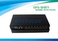 China 8 Port SFP 100M Fiber Optic Ethernet Switch 1 RJ45 1310nm 20km SC Single Mode for sale