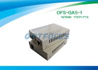 China 10/100/1000M Gigabit SFP Media Converter 256K Buffer External Power 1 SFP Slot for sale