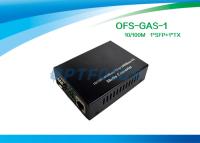 China 10/100/1000M Gigabit SFP Media Converter 256K Buffer External Power 1 SFP Slot for sale