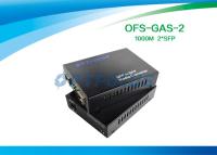 China SFP Dual Mode 2 Port Fiber Media Converter 10/100/1000M 256K Buffer for sale