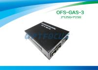 China 2x 1.25G to 2.5G Gigabit Ethernet Media Converter SFP to SFP Multiplexer for sale