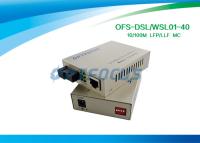 China 10 100M LFP Single Mode Fiber to RJ45 Media Converter LC SC 120km for sale