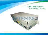 China 19 Inch Rack Mount Fiber Media Converter 2U 14 Slots Dual Power Supply 4 Fans for sale