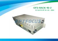 China 19 inch 16 Slot Fiber Media Converter Rack 2U AC220V DC 48V Card Module Type for sale