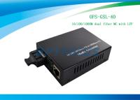 China Gigabit Single Mode Fiber Media Converter 40km LFP Internal Power Supply 40x110x140mm for sale