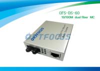 China 10/100M 1310nm Singlemode Fiber Ethernet Media Converter 60km SC External Power for sale