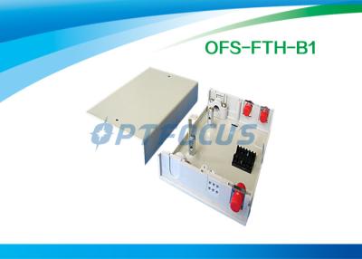 China Metal 2 Ports Fiber Optic Termination Box Wall Mounted 152x107x31mm for FTTx for sale
